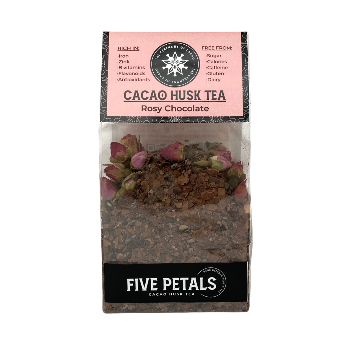 Rosy Chocolate Cacao Husk Tea – FIVE PETALS
